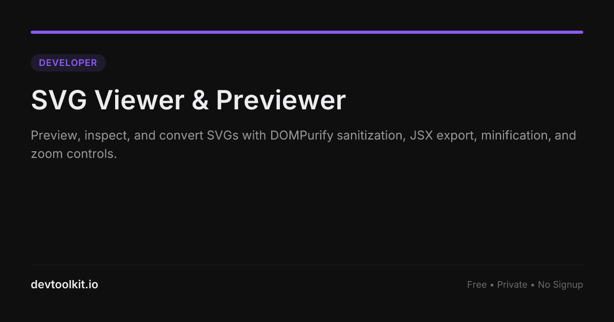 SVG Viewer & Previewer - Free Online | DevToolkit